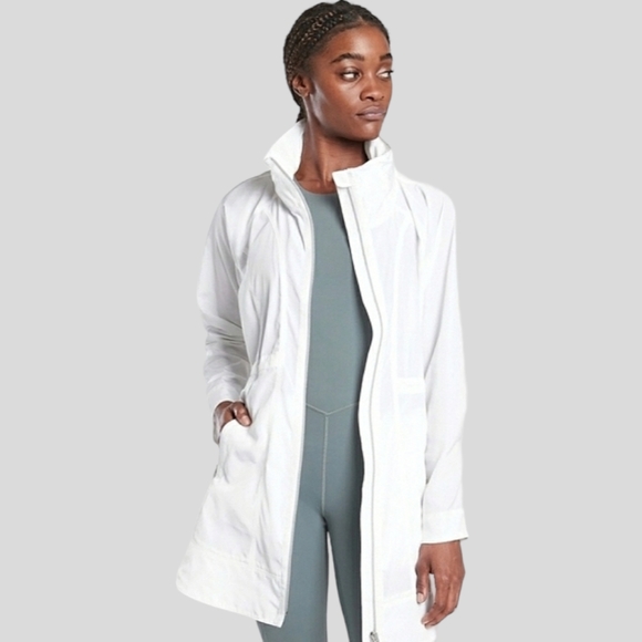 Athleta | Jackets & Coats | Athleta Drip Drop Waterrepellent Hooded ...